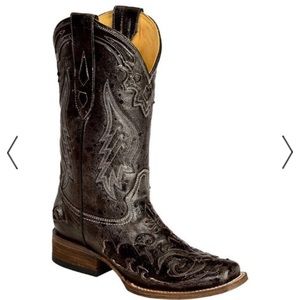 Corral | Shoes | Corral Vintage Black Python Inlay Cowboy Boots | Poshmark